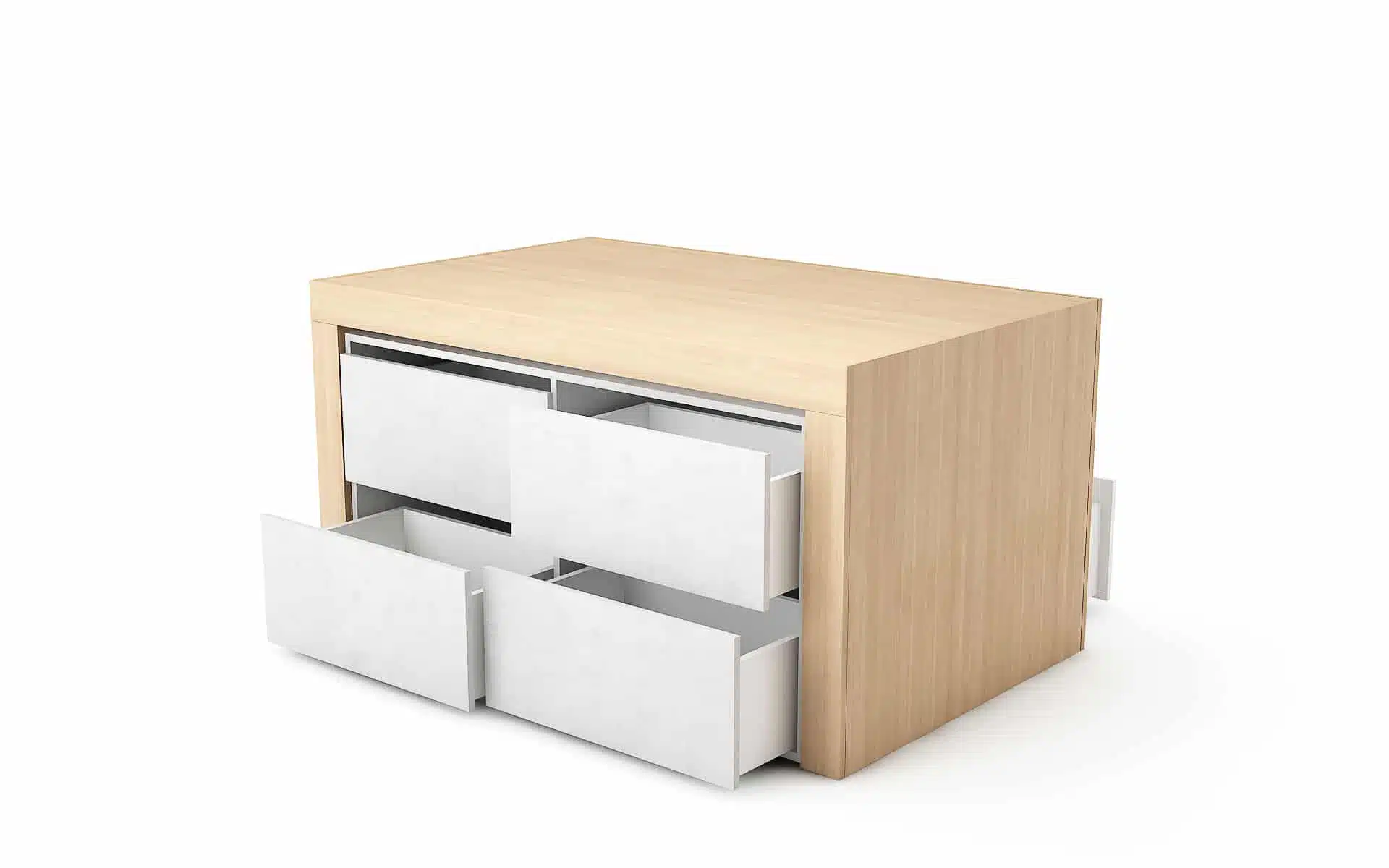 Bridge table with drawers Zero - Hi Retail