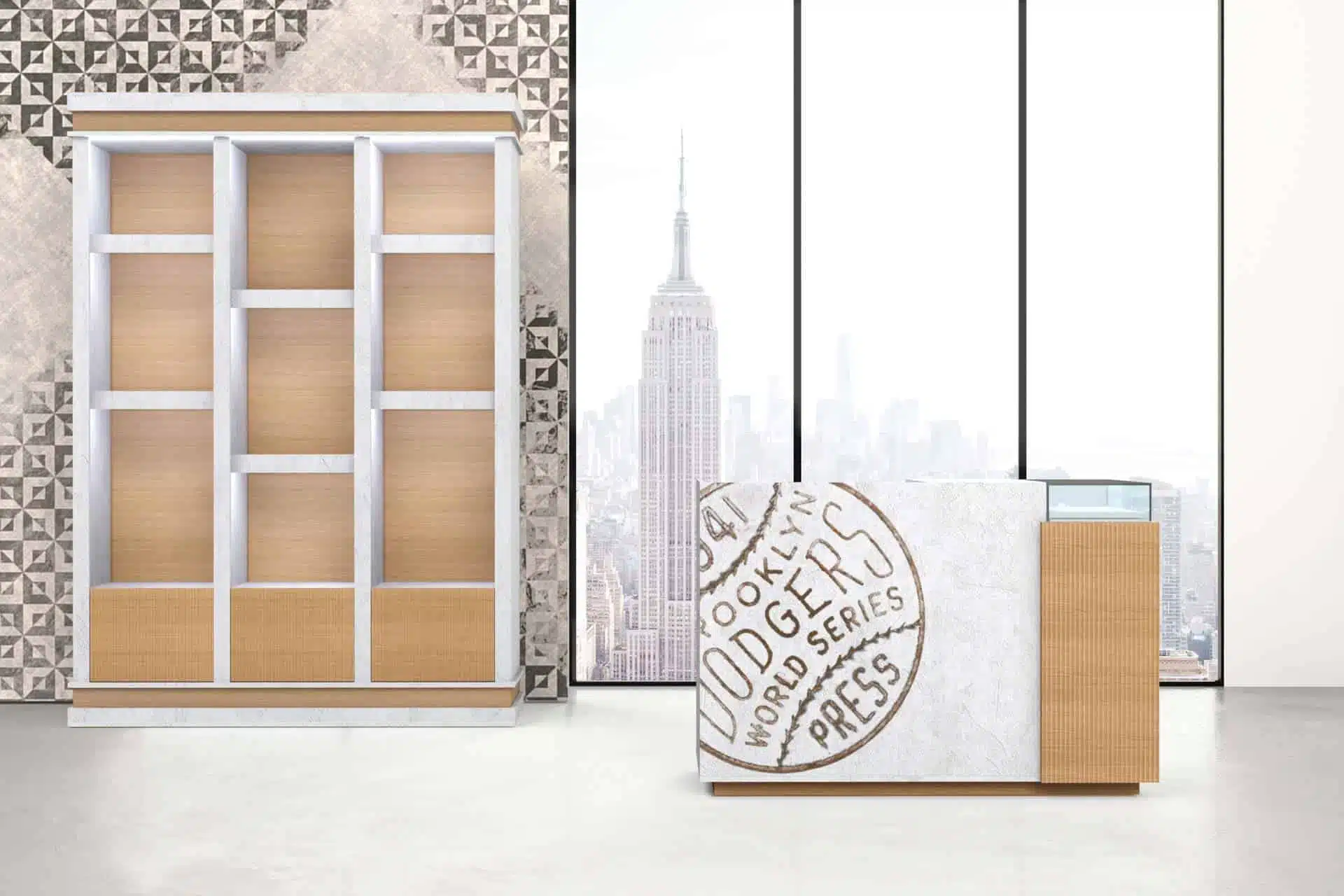 Bridge table with drawers Zero - Hi Retail